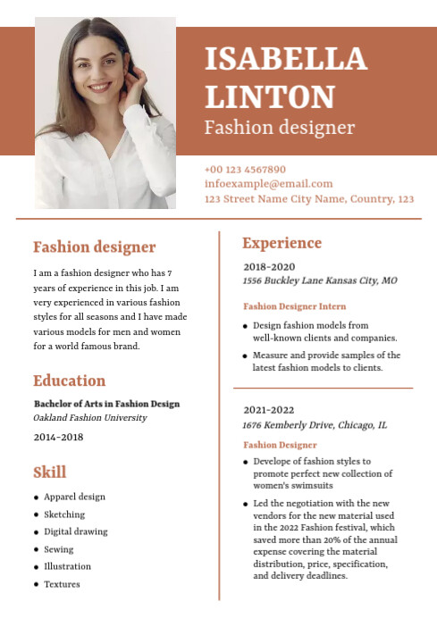 สำเนา Formal Resume Template | PosterMyWall